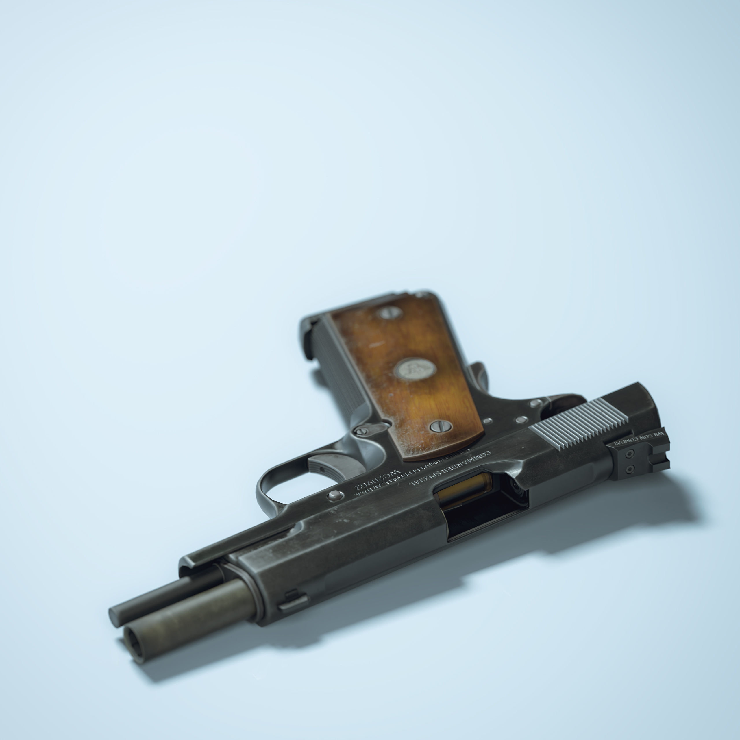 3D model Game ready model Colt M1911 Commander VR / AR / low-poly ...