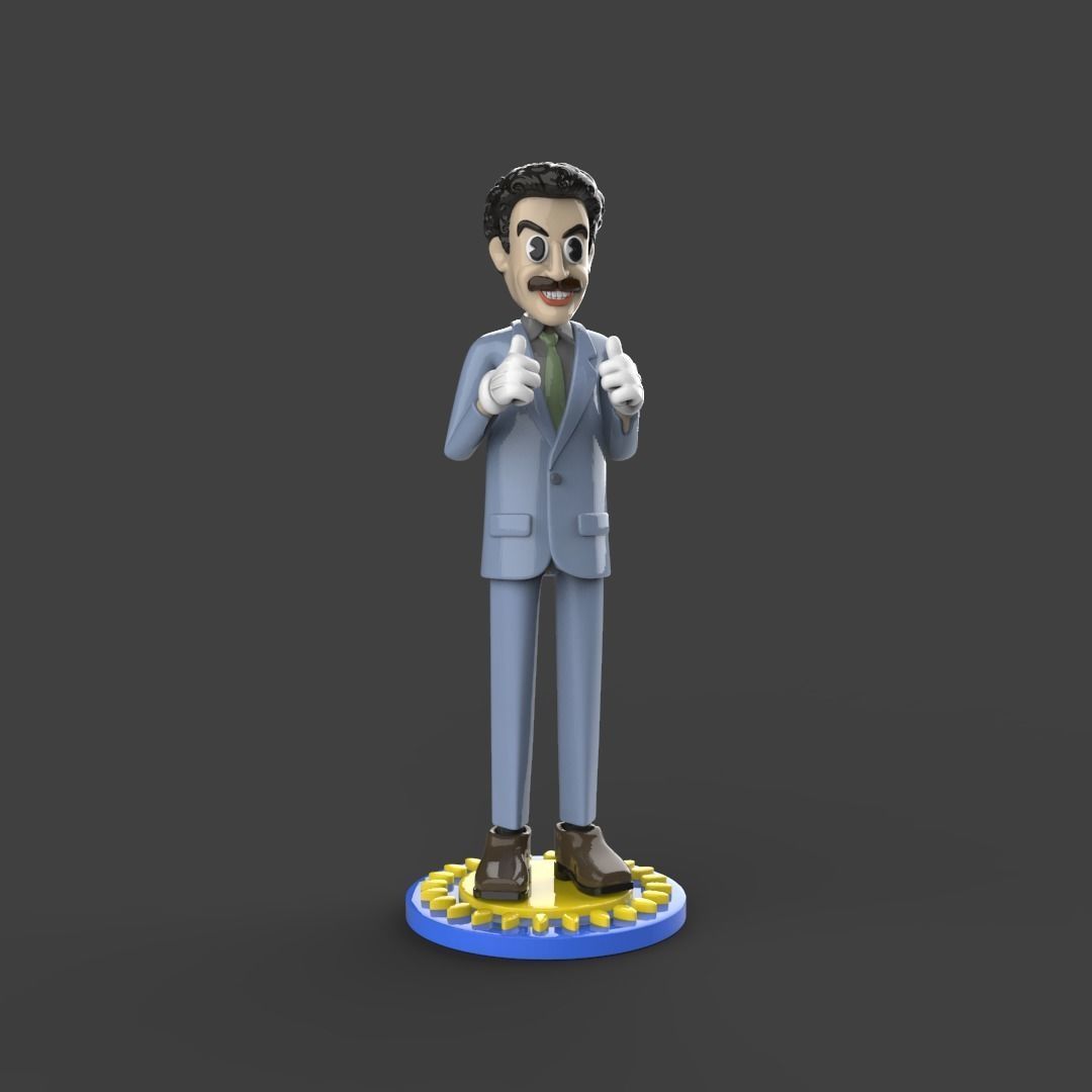 borat in his suit 3d stl resin and filament cartoon style 3D model 3D ...
