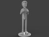 borat at beach 3d statue old cartoon style 3D model 3D printable | CGTrader