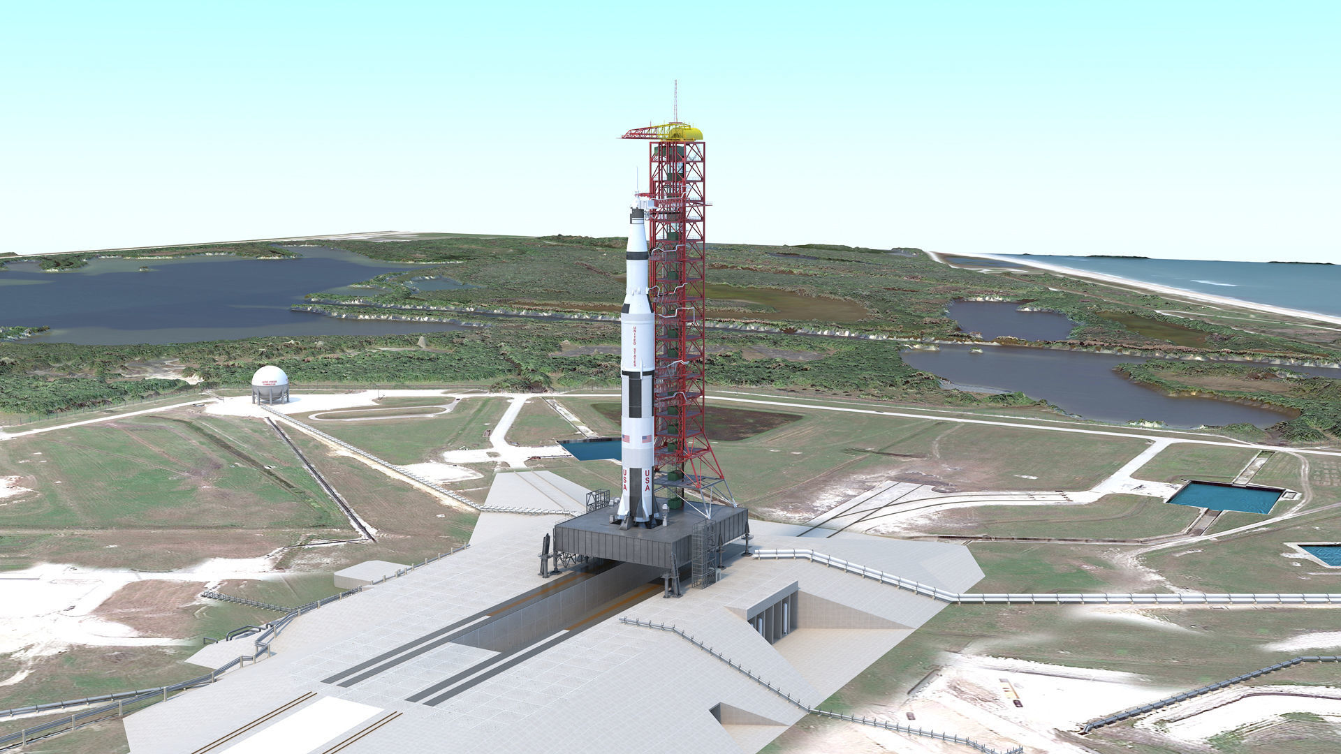 Saturn 5 Launch Pad 3D model | CGTrader