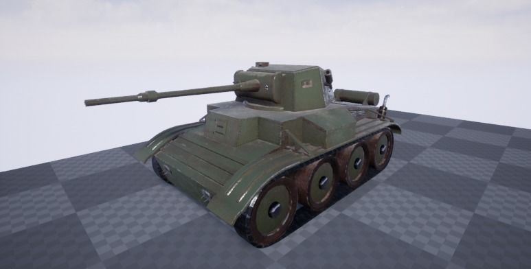 3D model Tetrarch light tank VR / AR / low-poly | CGTrader
