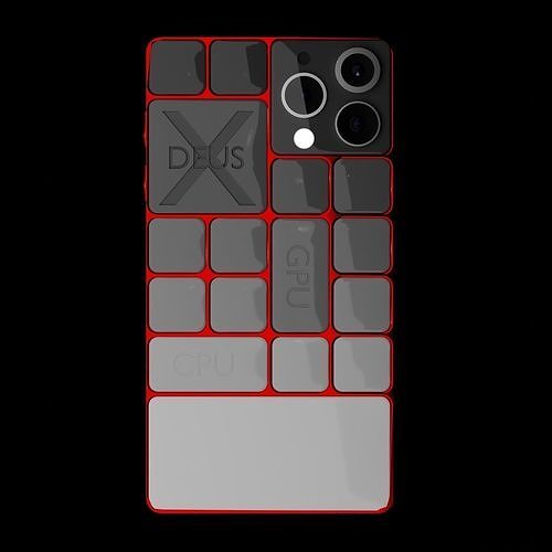 Modular Phone Concept Design DEUS Phone X 3D model | CGTrader