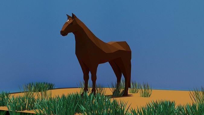 3D model Low poly horse VR / AR / low-poly | CGTrader