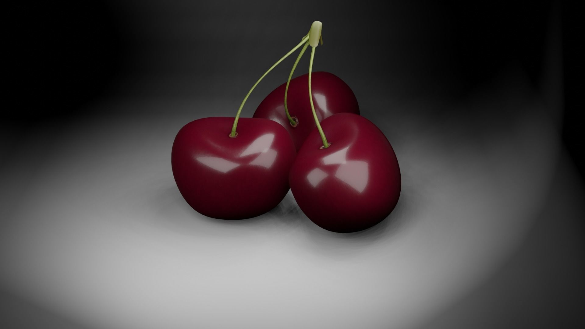 Low-Poly Cherries free VR / AR / low-poly 3D model | CGTrader