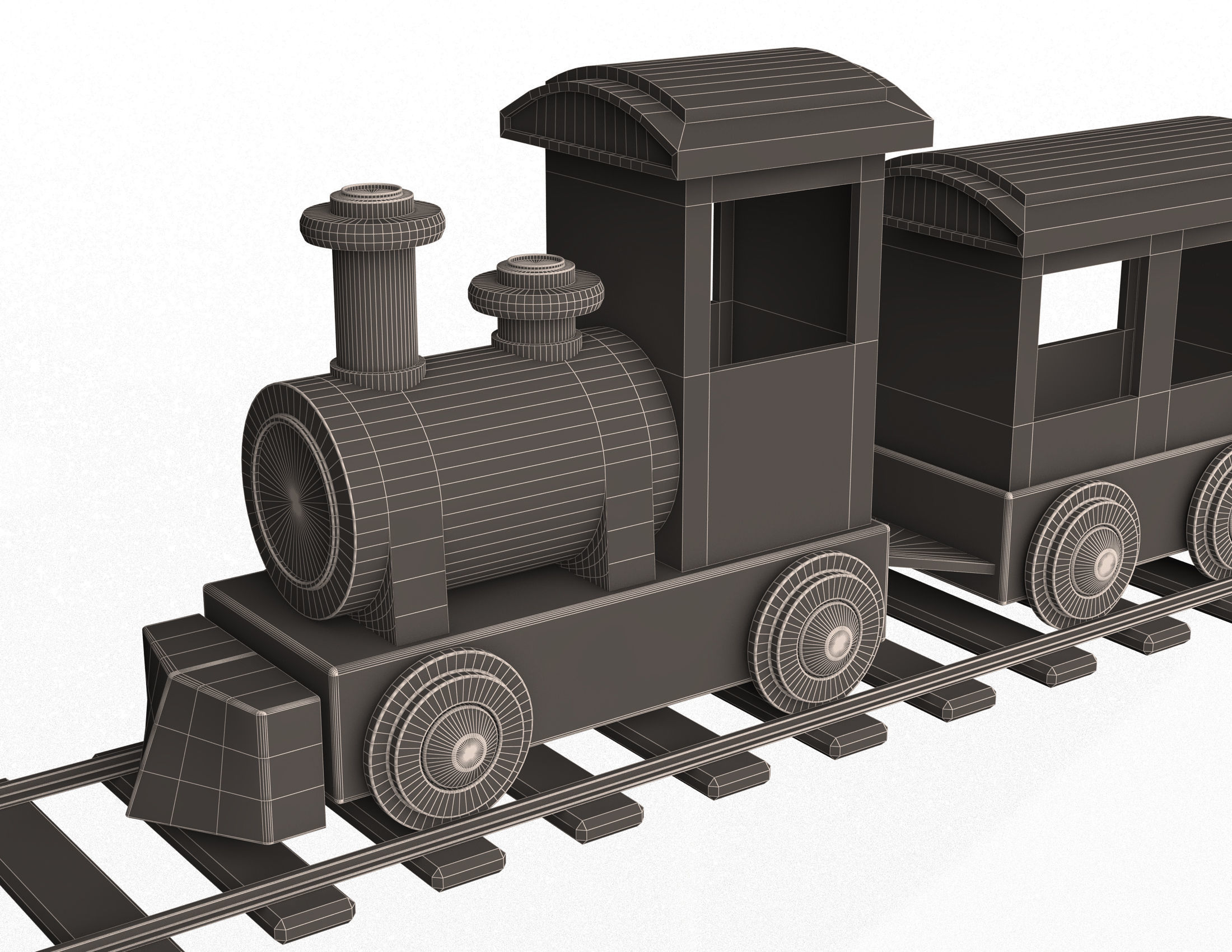 3D model Train Toy for Child VR / AR / low-poly | CGTrader