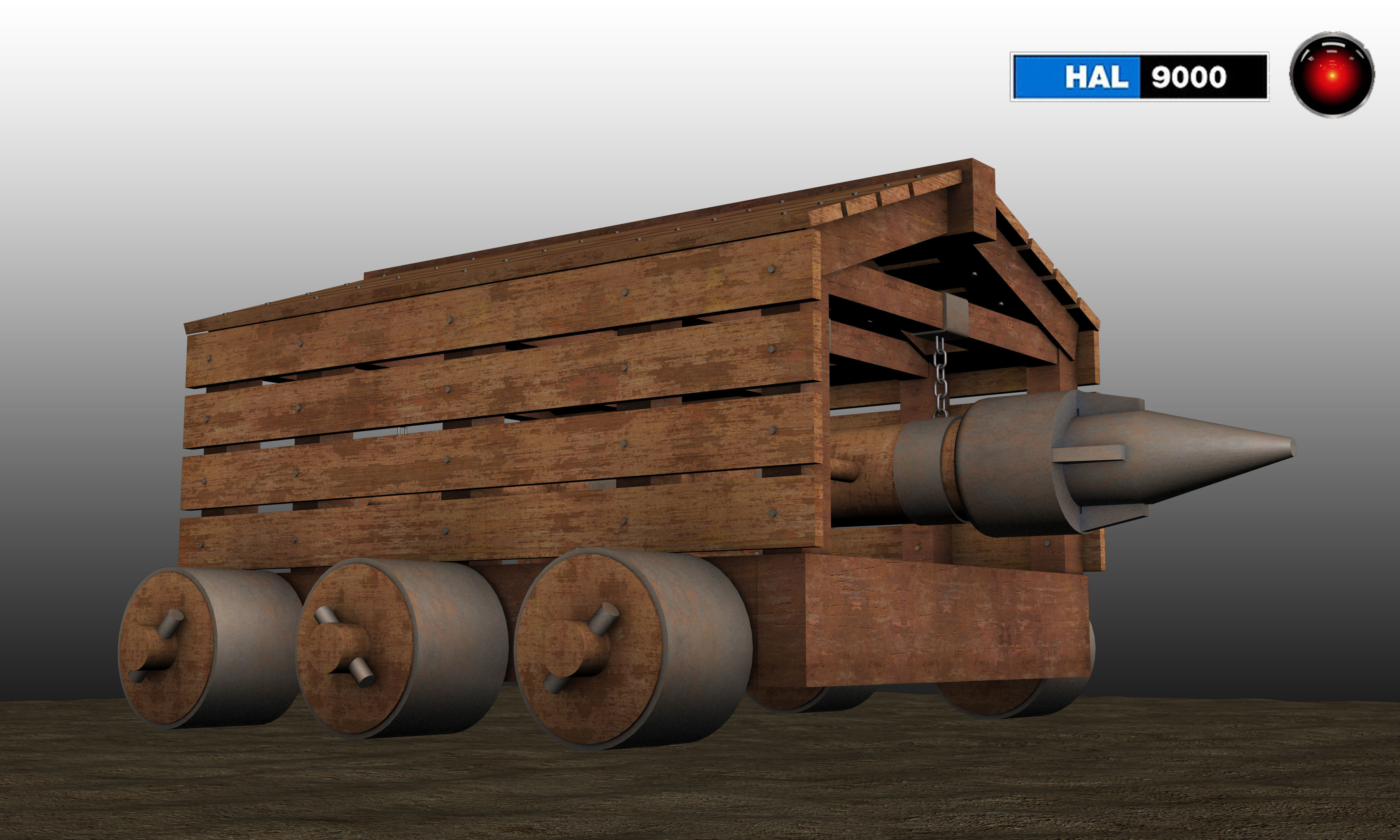 Mediaval siege ram 3D | CGTrader