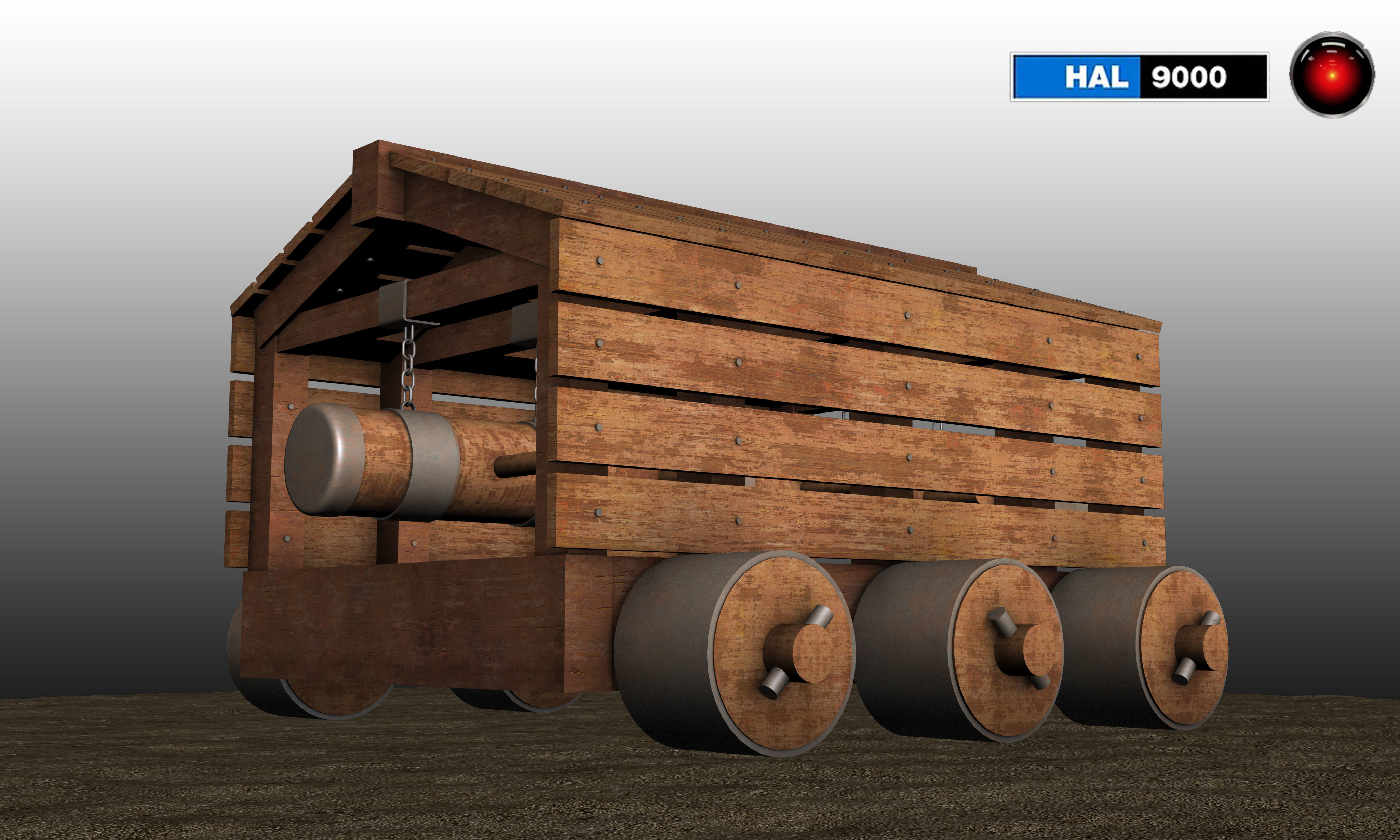 Mediaval siege ram 3D model | CGTrader