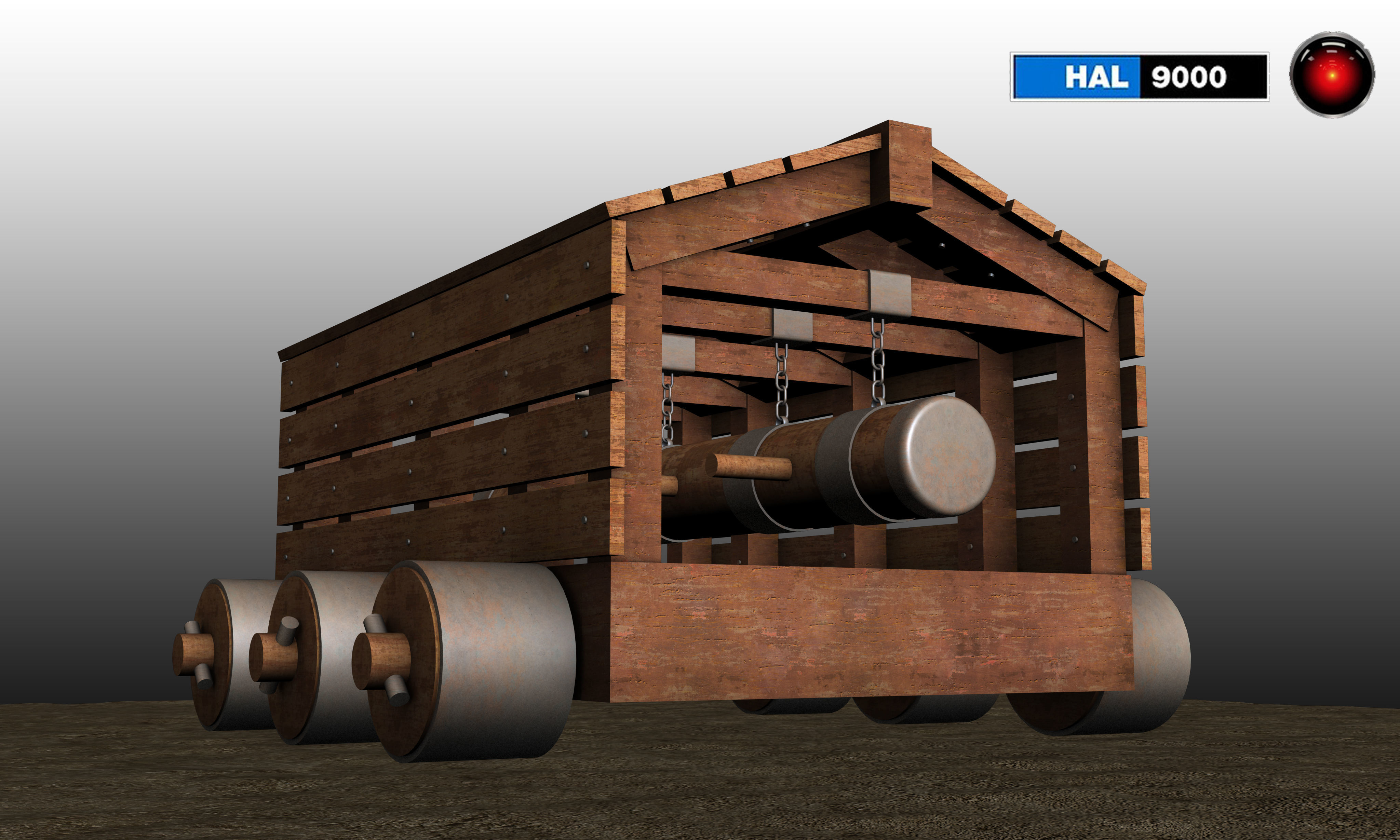 Mediaval siege ram 3D model | CGTrader