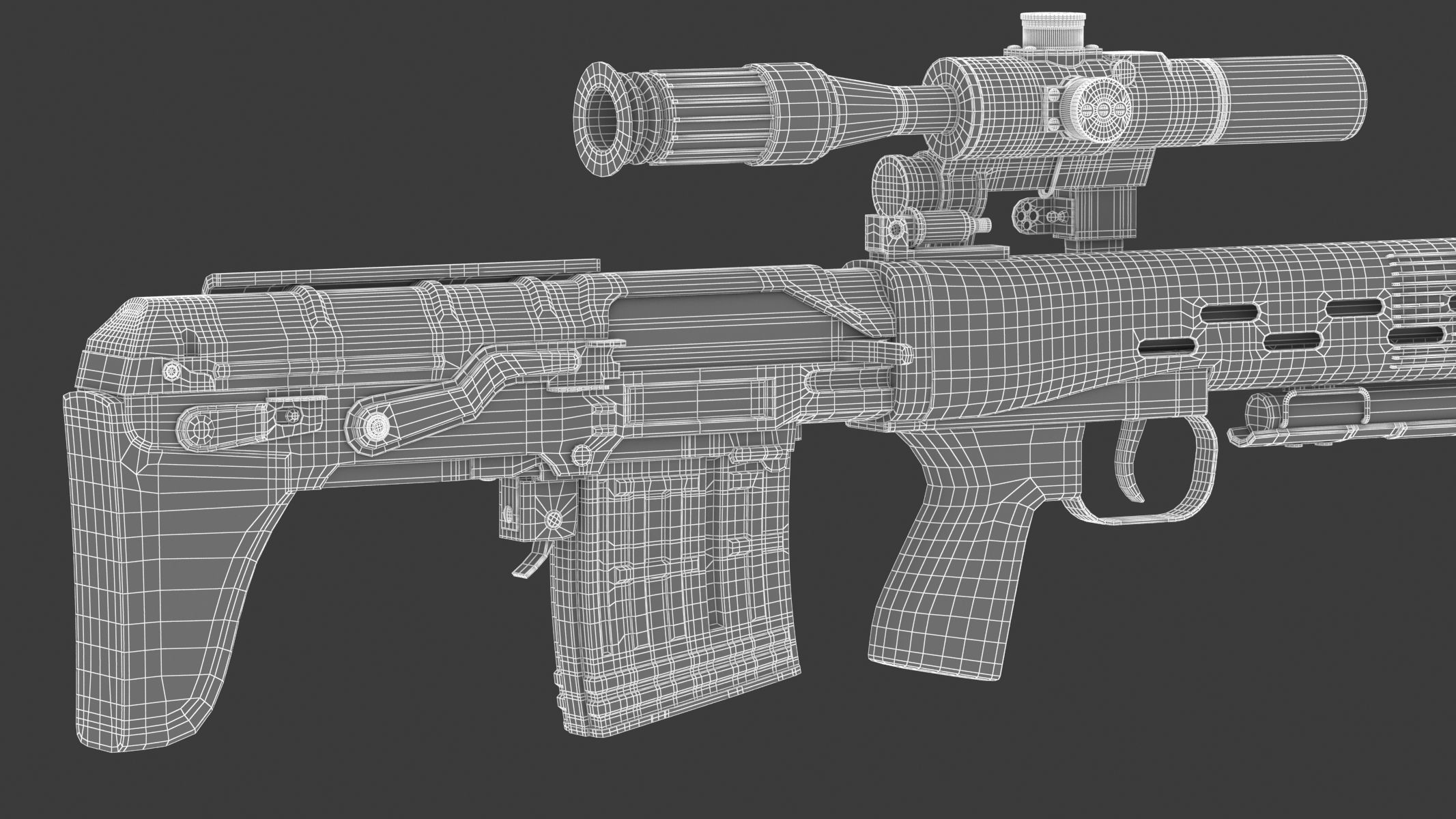 Dragunov SVU 3D model | CGTrader
