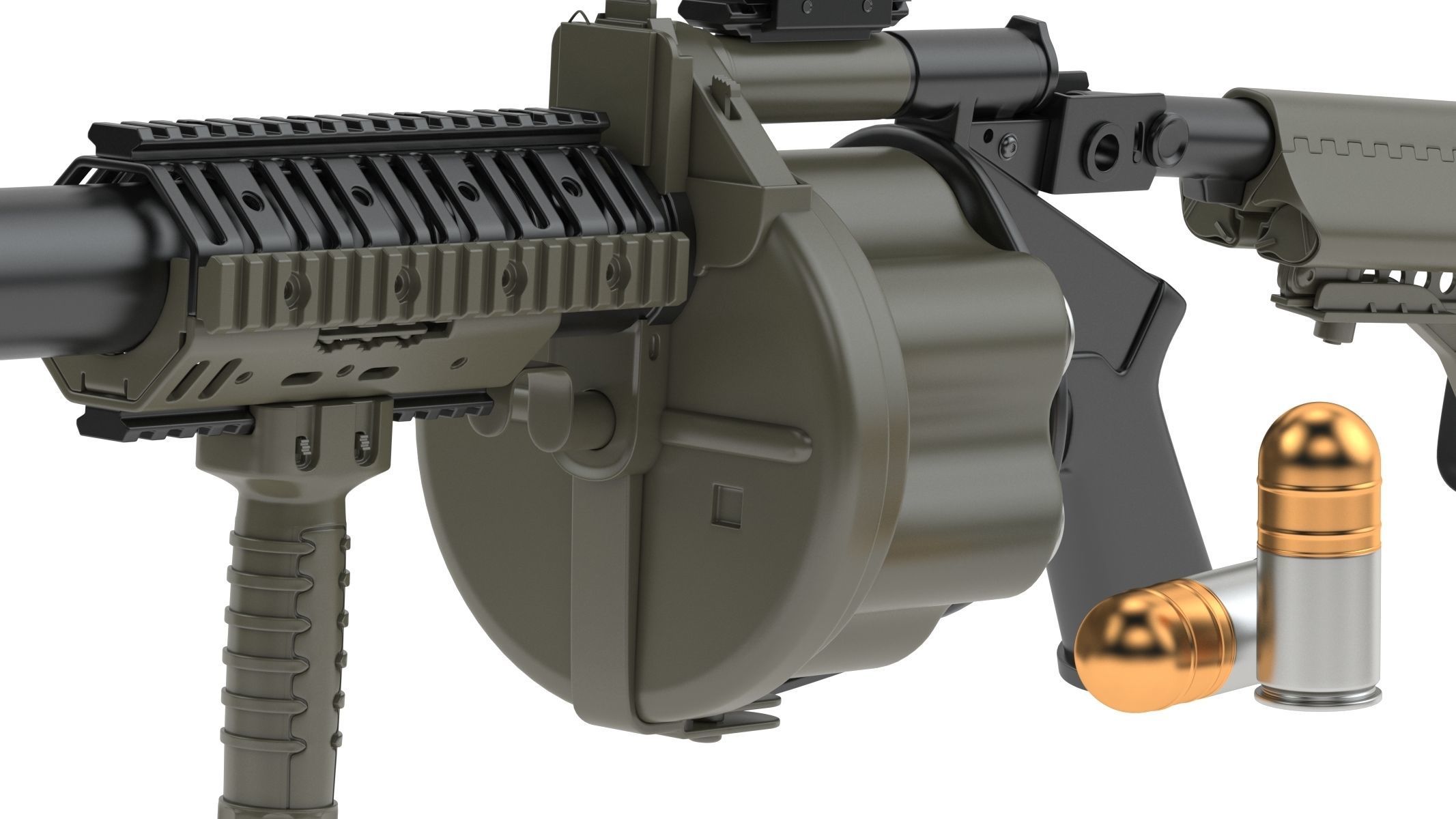 Milkor MGL 3D model | CGTrader