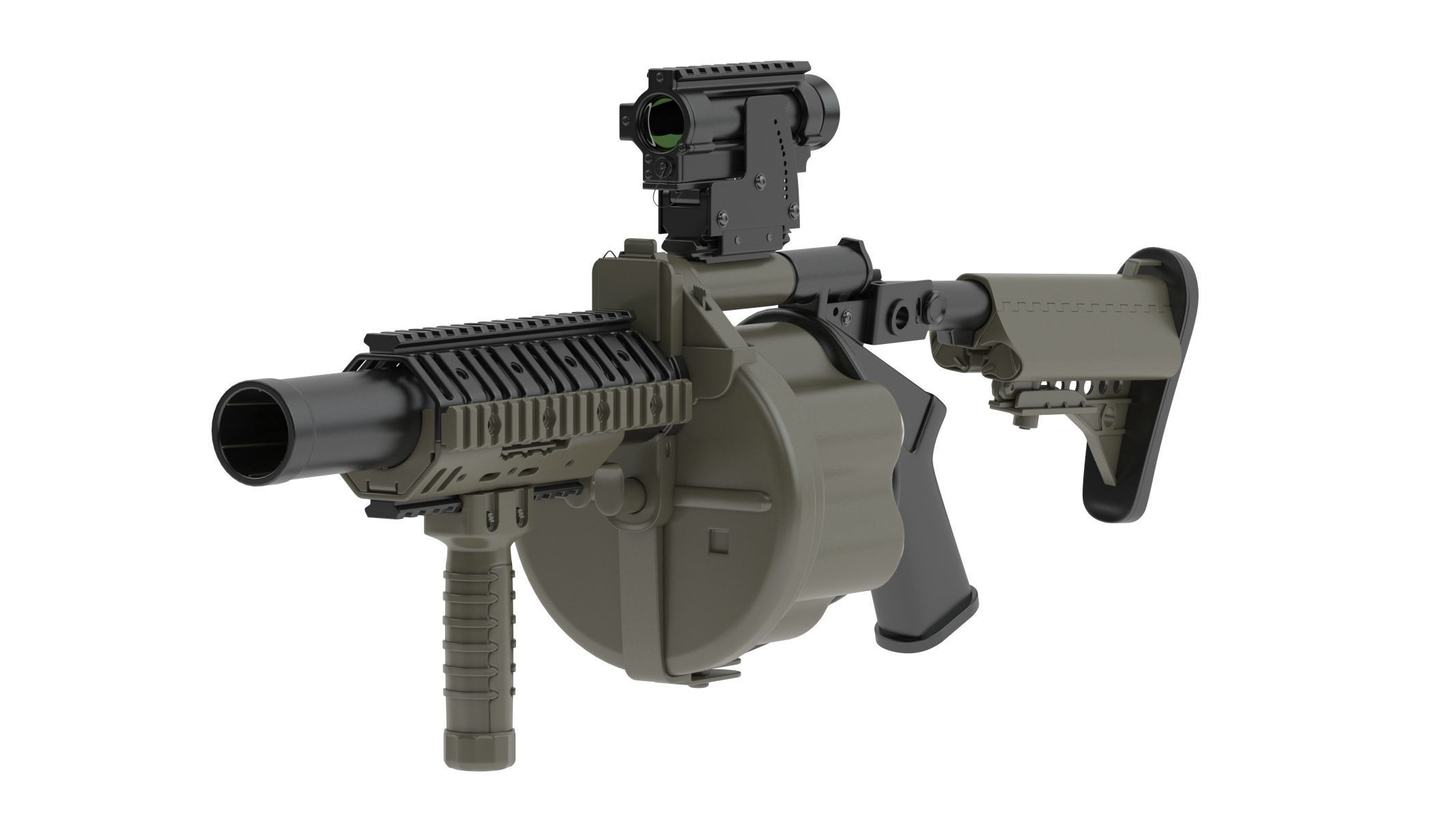 Milkor MGL 3D model | CGTrader