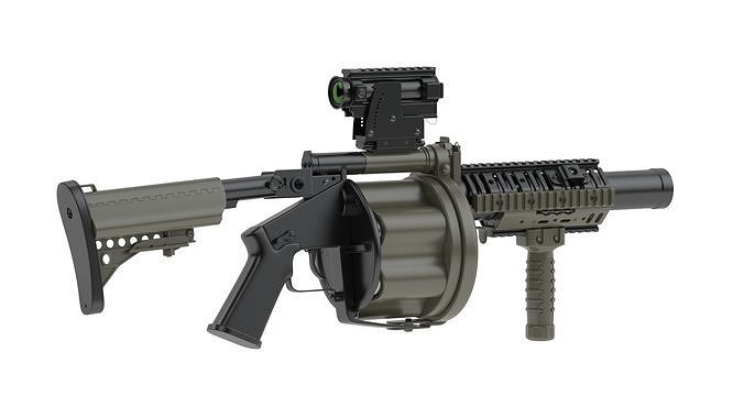 Milkor MGL 3D model | CGTrader