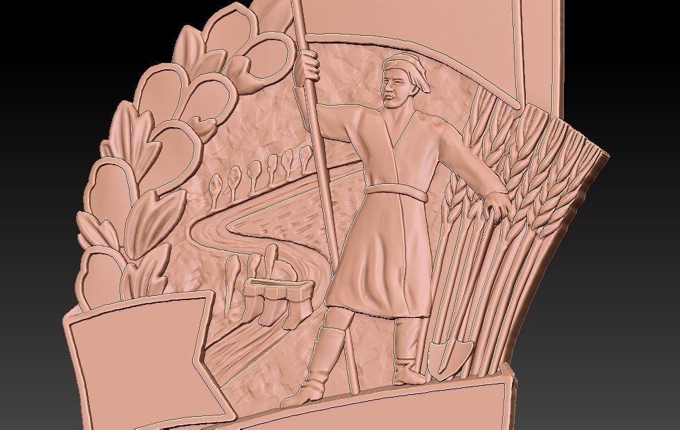 Badge Man 3D model 3D printable | CGTrader