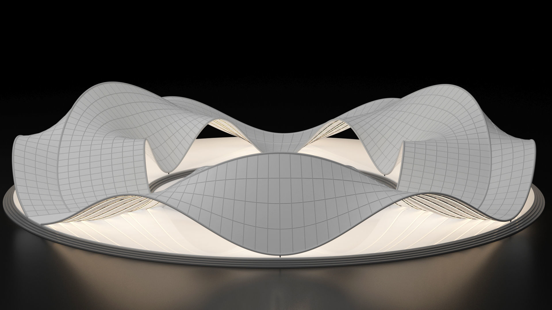 Parametric Pavilion Shade Structure Architecture 3D model | CGTrader