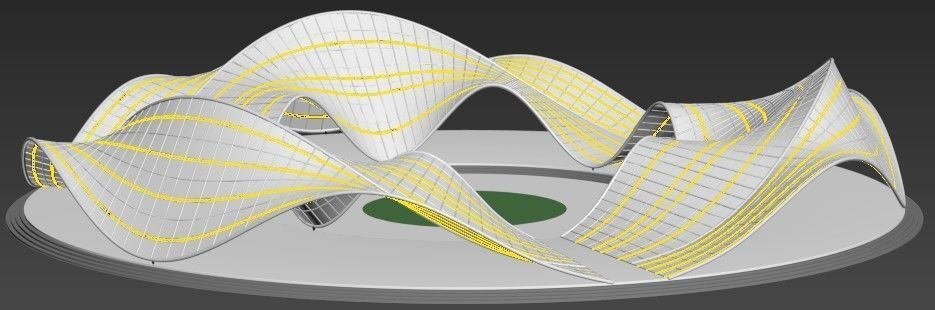 Parametric Pavilion Shade Structure 3D model | CGTrader