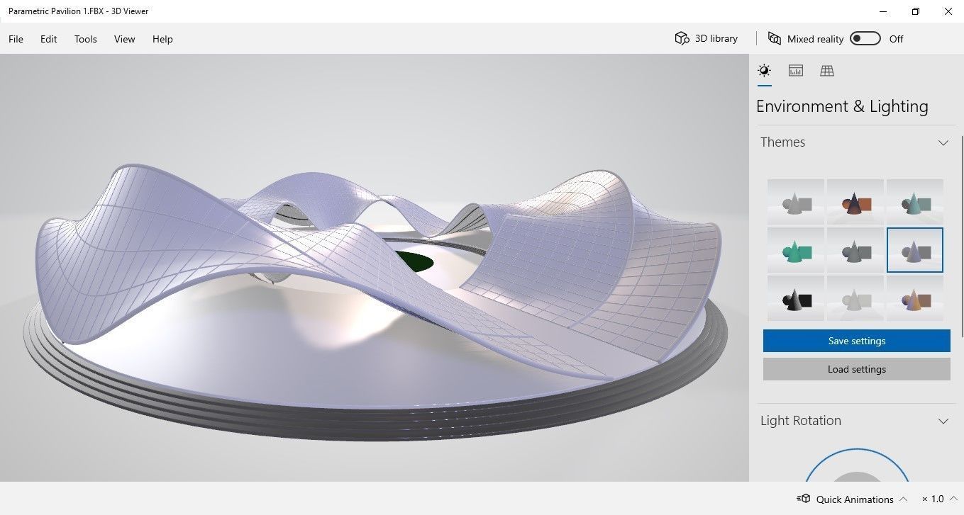 Parametric Pavilion Shade Structure Architecture 3D model | CGTrader