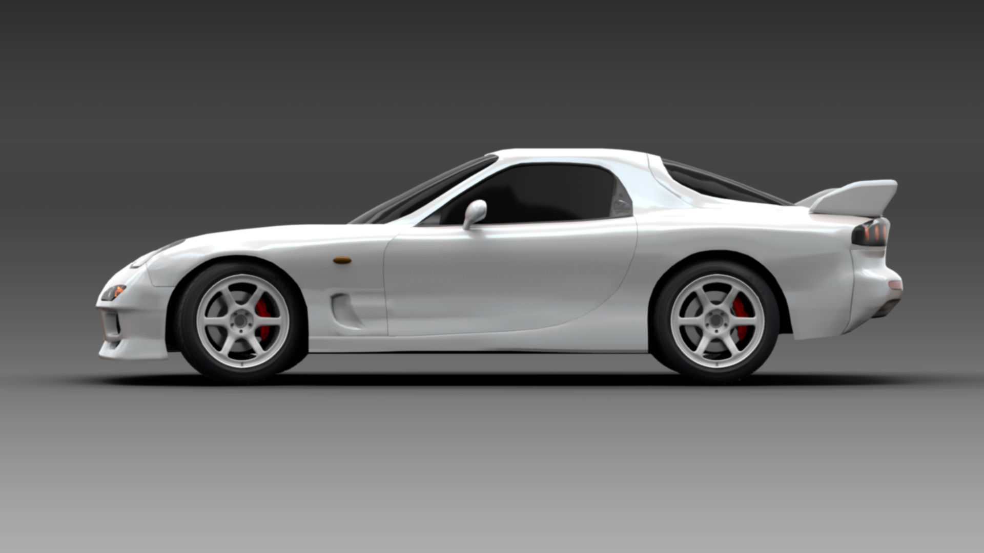Mazda RX7 FD Turbo 1995 JDM free VR / AR / low-poly 3D model | CGTrader