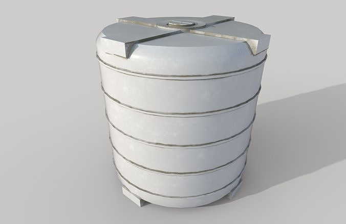 3D model Water Tank Model A 2000L VR / AR / low-poly | CGTrader