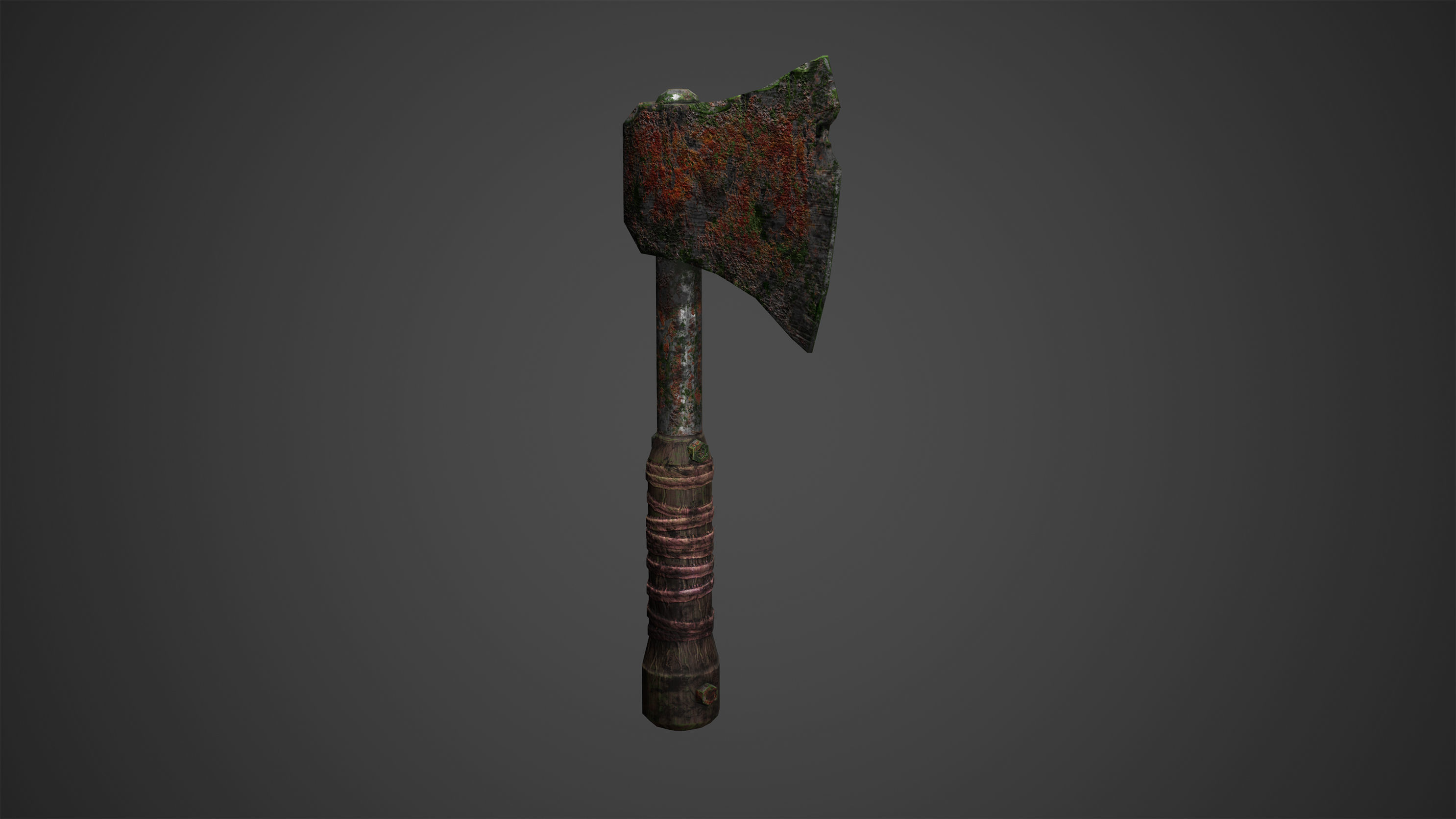 3D model Post Apocalypse Survival Axe Low Poly Game Ready VR / AR / low ...