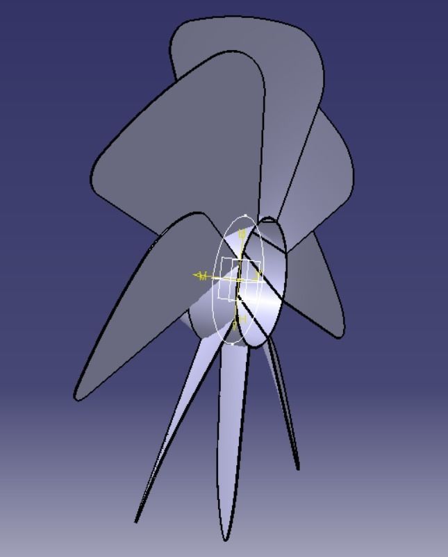 Propeller design model with eight blade 3D model 3D printable | CGTrader