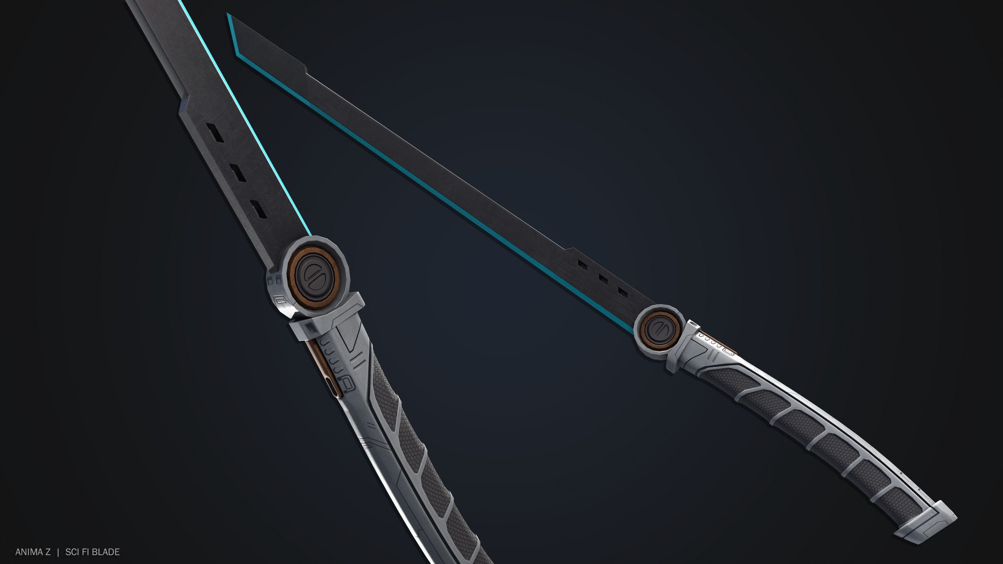 3D model Sci fi blade VR / AR / low-poly | CGTrader