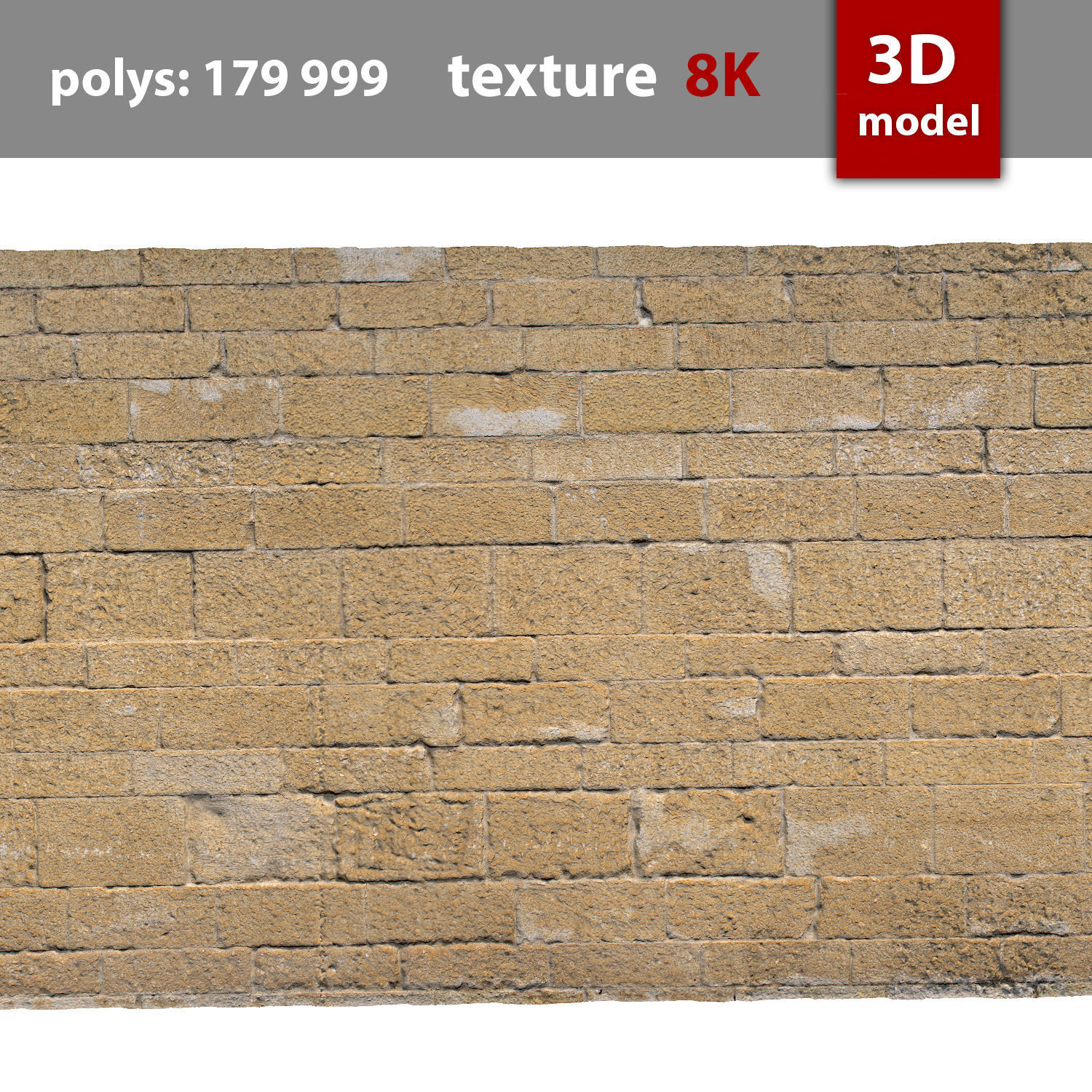 3D model 286 Wall VR / AR / low-poly | CGTrader