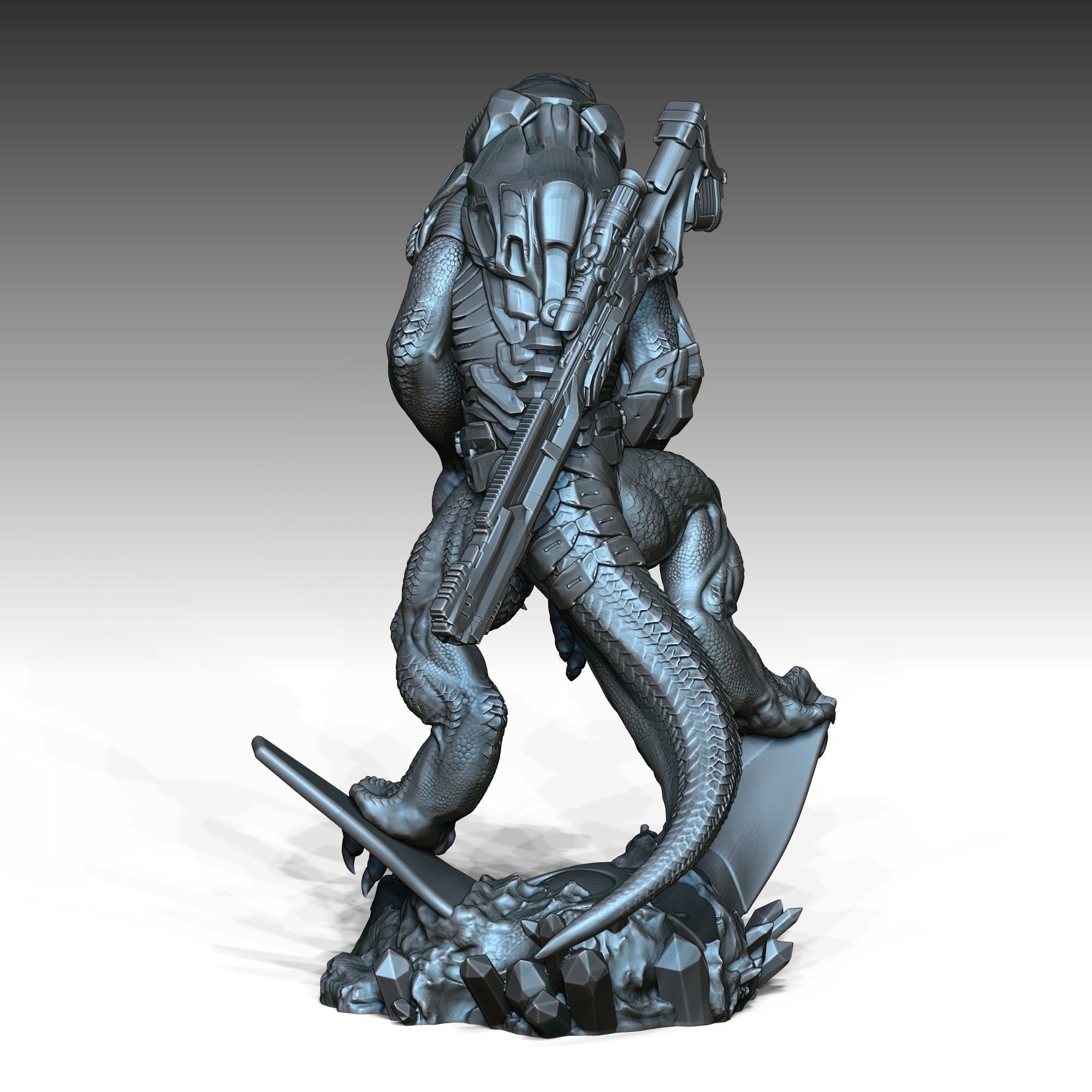 SNIPER LIZARD 3D model 3D printable | CGTrader