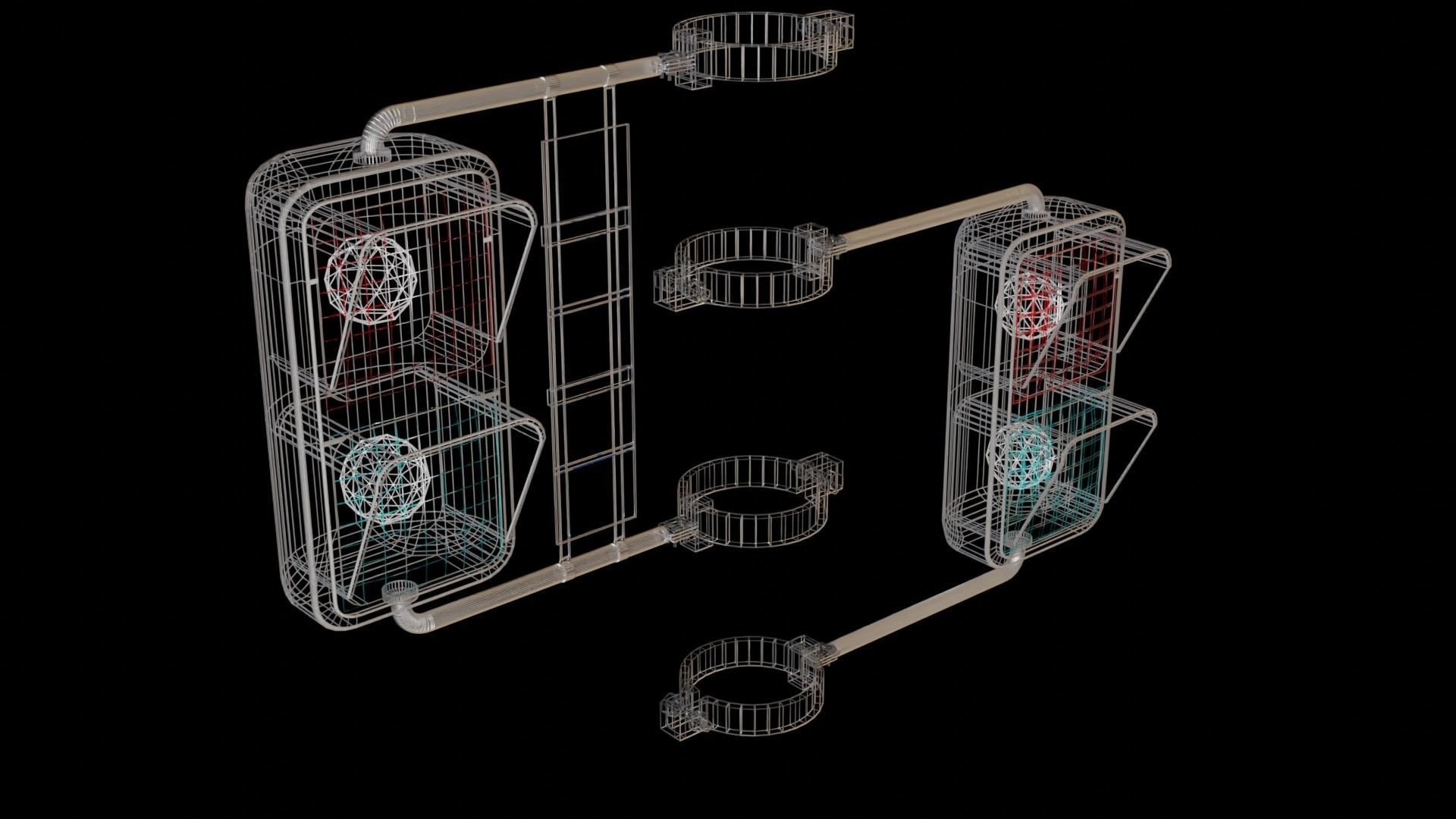 3D model Japanese Crosswalk Signal Incandescent VR / AR / low-poly ...
