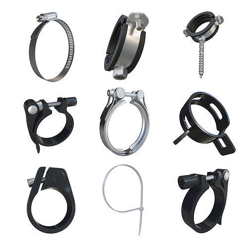 Clamps teflon pipe 3D model | CGTrader