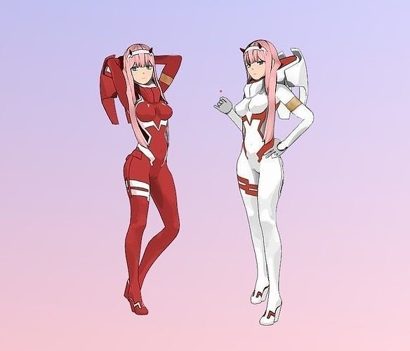 Zero Two 3D model | CGTrader