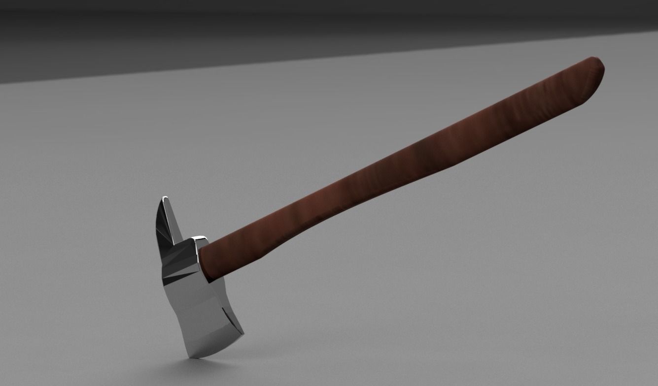 Fireman Axe 3D model 3D printable | CGTrader