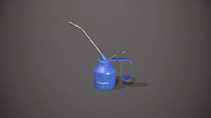 3D model Blue Oil Can VR / AR / low-poly | CGTrader