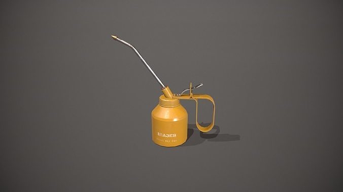 3D model Yellow Oil Can VR / AR / low-poly | CGTrader