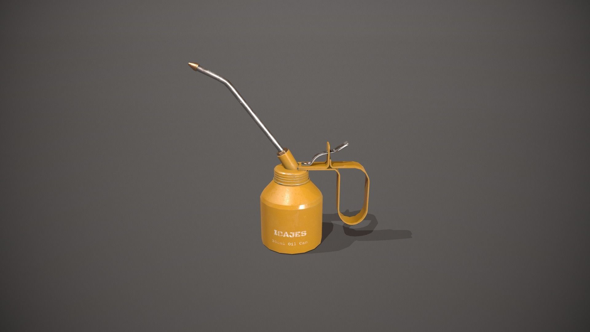 3D model Yellow Oil Can VR / AR / low-poly | CGTrader