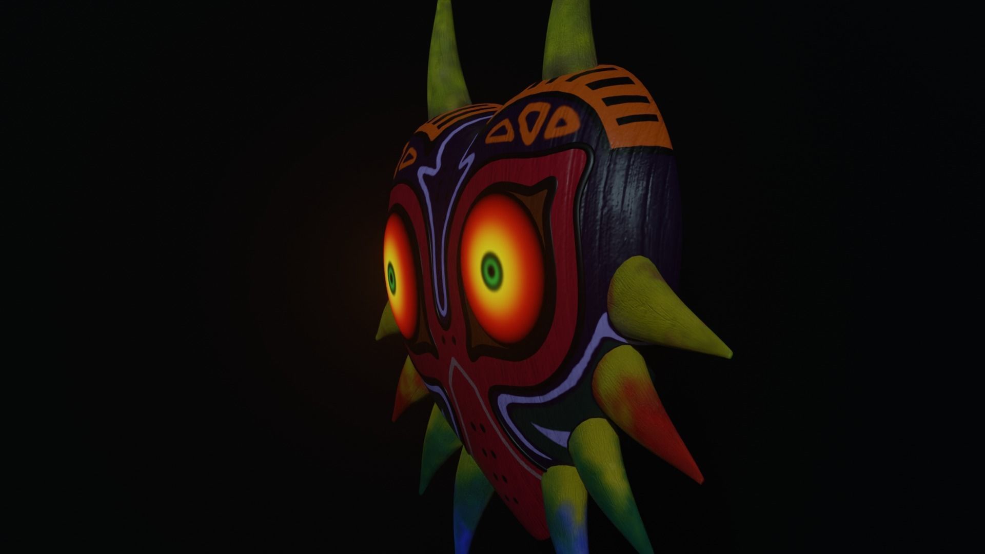 Majoras Mask free VR / AR / low-poly 3D model animated | CGTrader