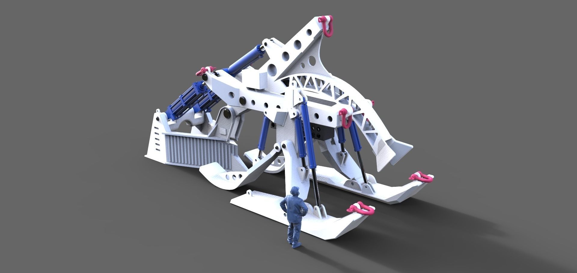 Subsea Cable Plough 3D model 3D printable | CGTrader