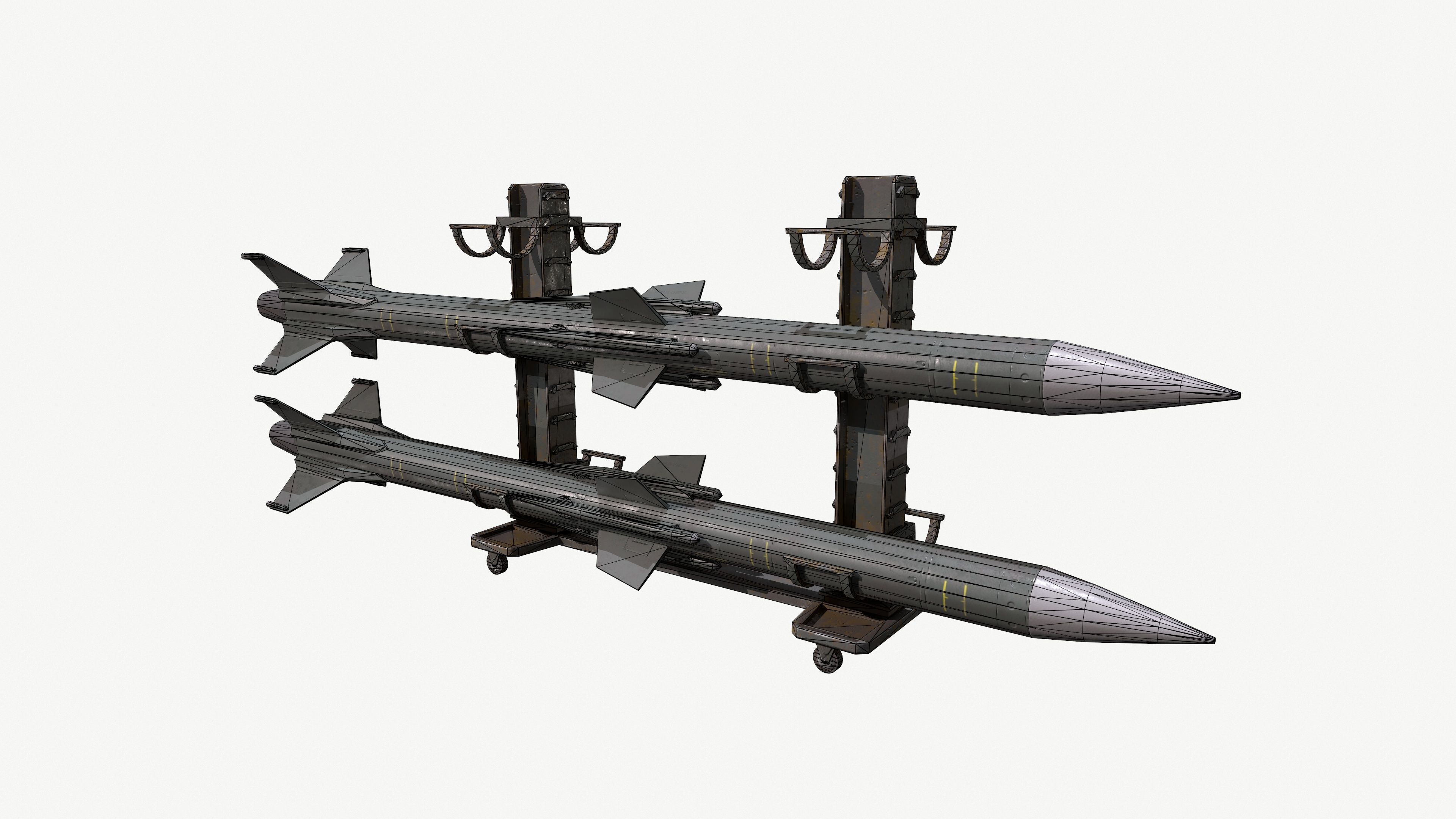 3D model Military Missile Rack VR / AR / low-poly | CGTrader
