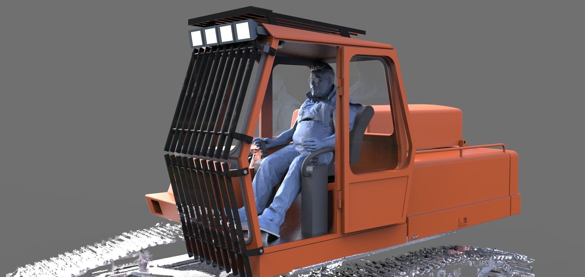 Excavator Body Atlas 3D model 3D printable | CGTrader