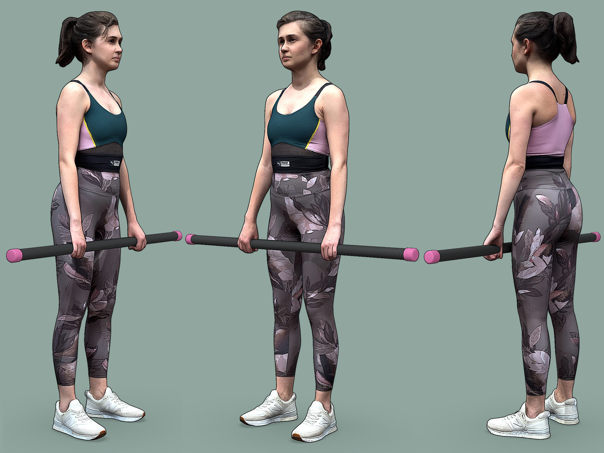 Stylized Fitness Characters 3D Model Collection | CGTrader