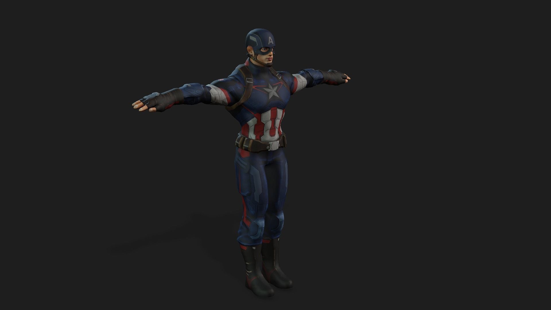 Captain America 3D model rigged | CGTrader