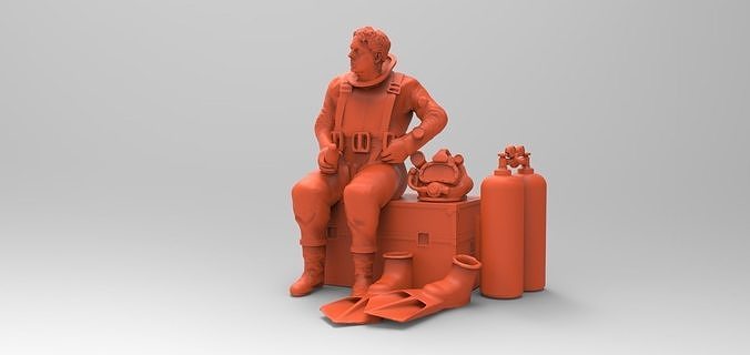 Industrial diver Typ C 3D model 3D printable | CGTrader
