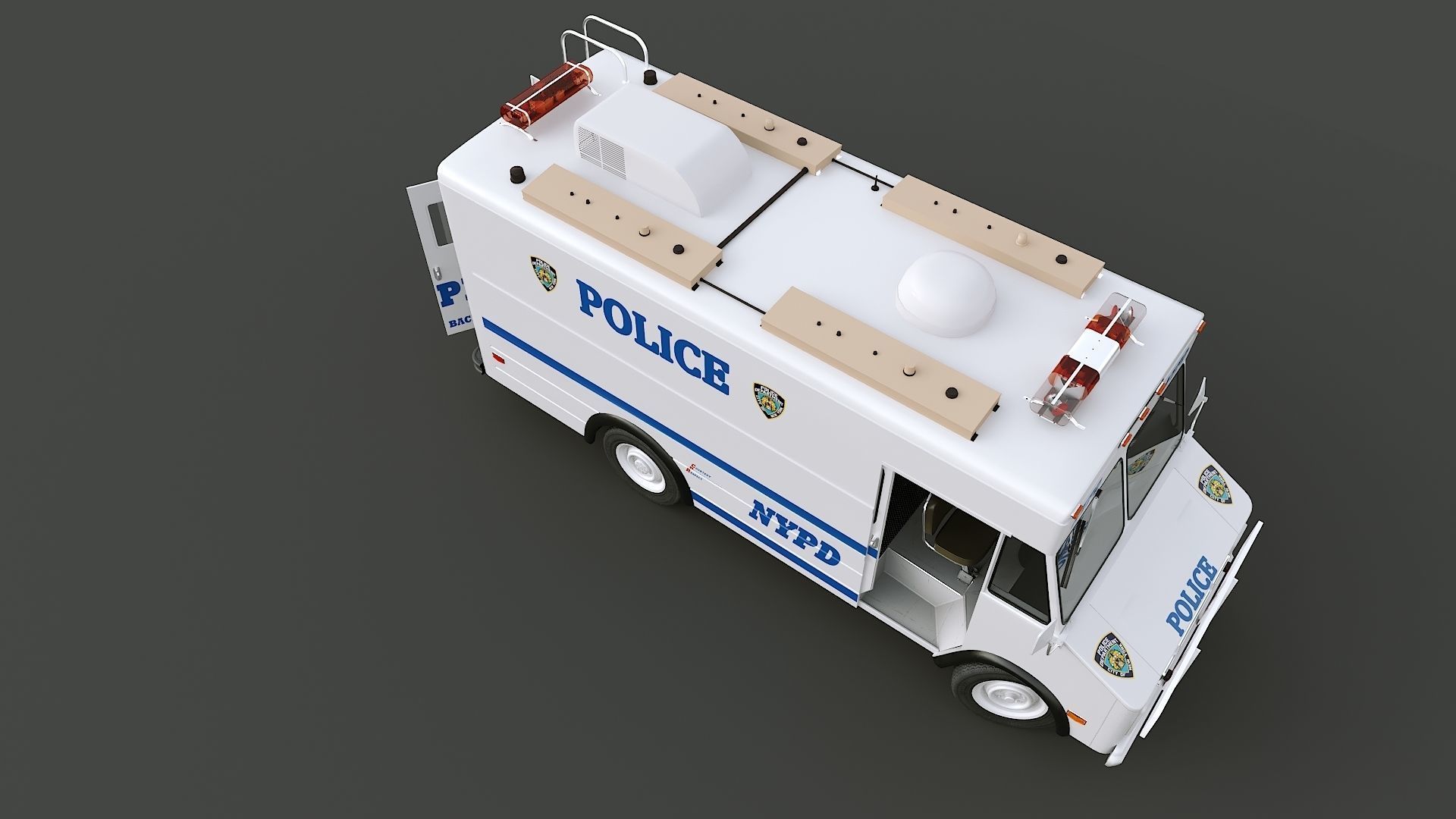 Chevrolet P30 step van NYPD 3D model | CGTrader