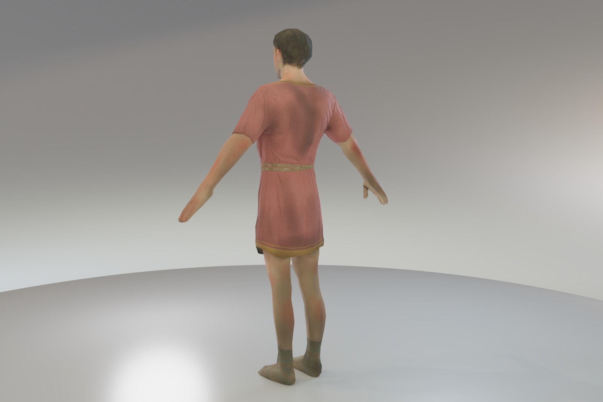 3D model Rigged Roman Peasant Men VR / AR / low-poly | CGTrader