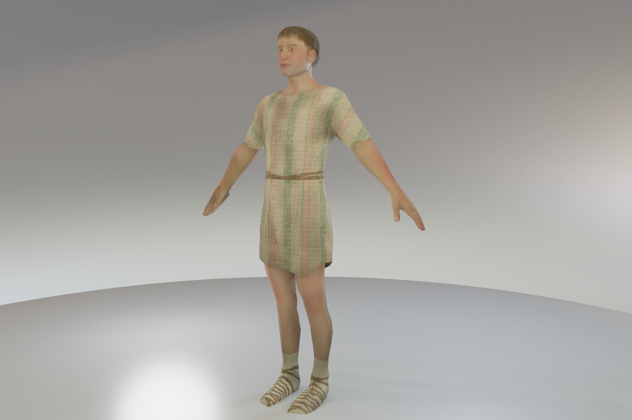 3D model Rigged Roman Peasant Men VR / AR / low-poly | CGTrader