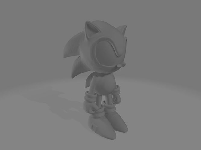 Sonic hedgehog 3D model 3D printable | CGTrader
