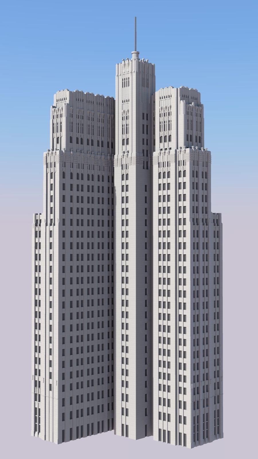 PacBell Building 3D model 3D printable | CGTrader