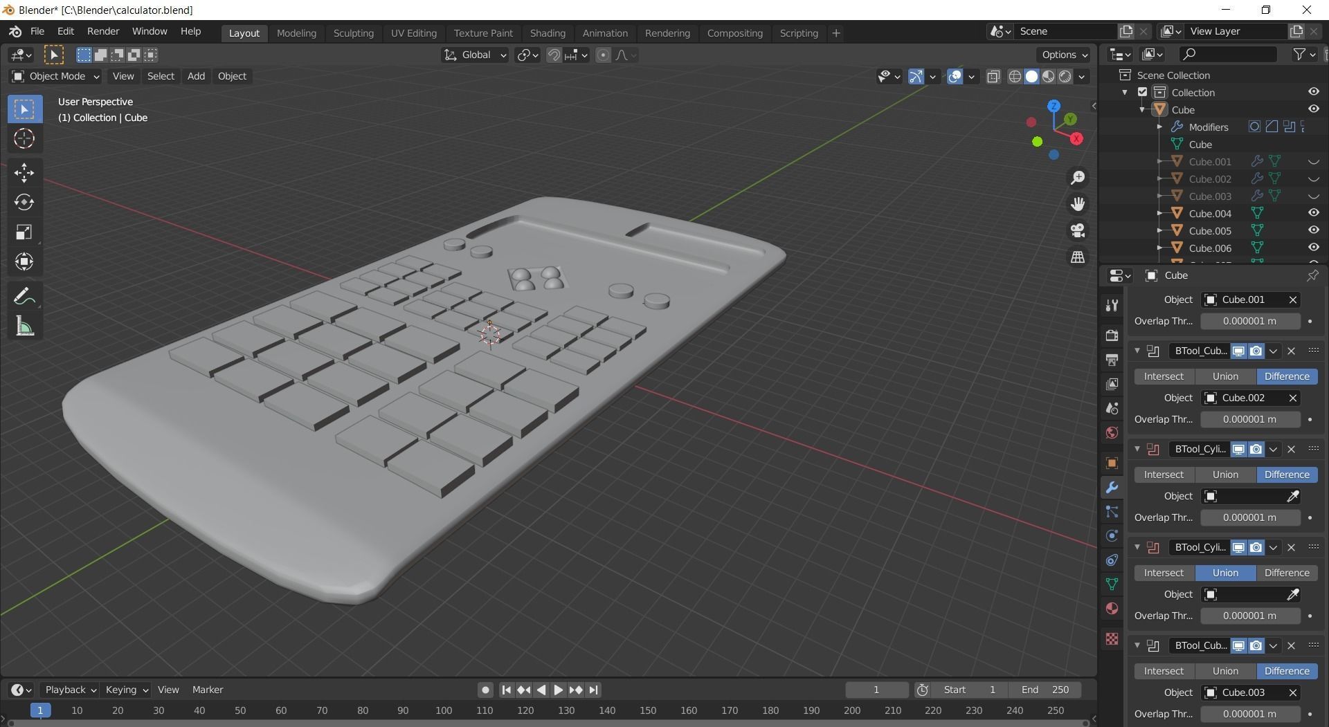 Basic Calculator 3D model | CGTrader