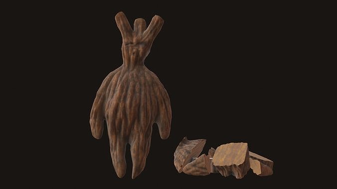 3D model Mandrake root whole and cut VR / AR / low-poly | CGTrader