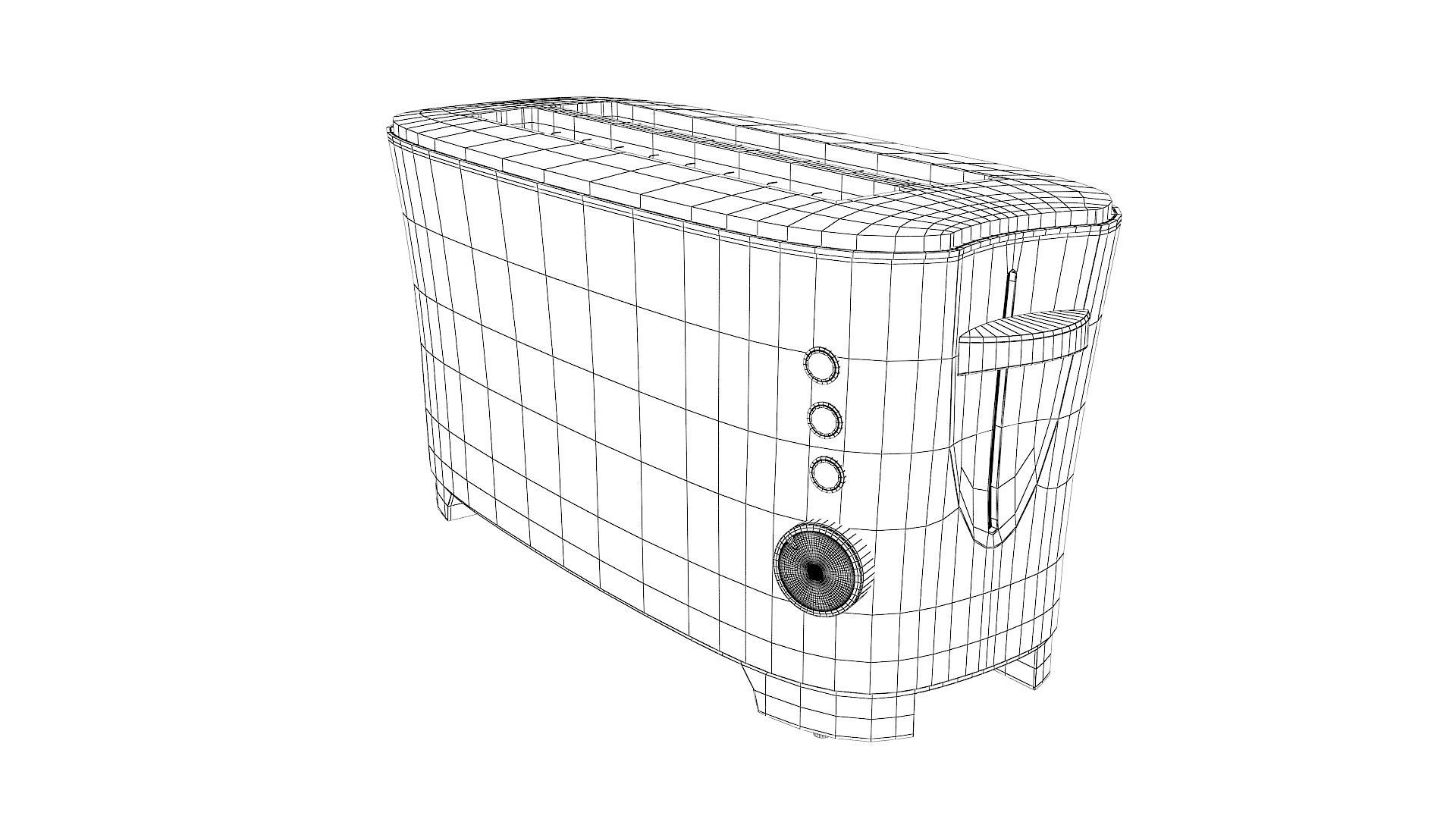 Toster toaster free 3D model | CGTrader