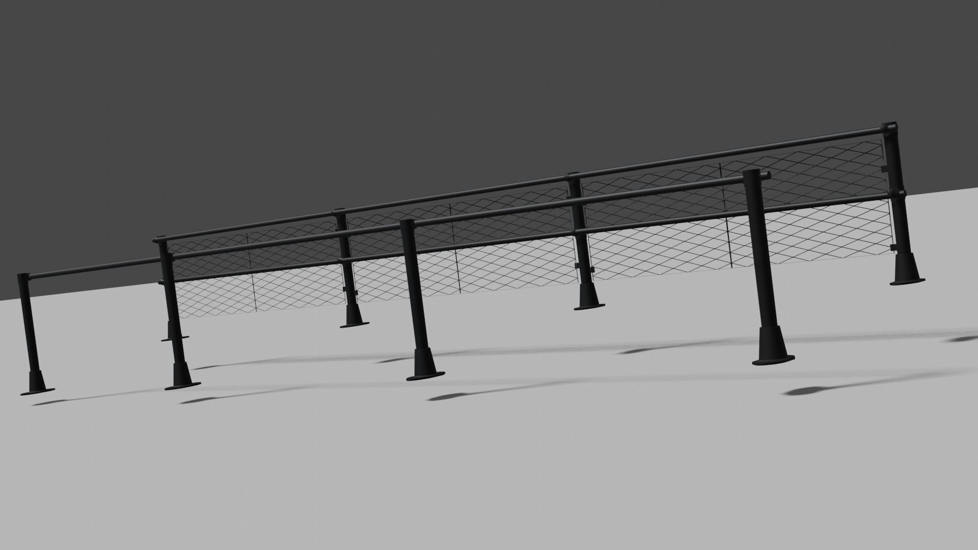 Slope Railings 3D model | CGTrader
